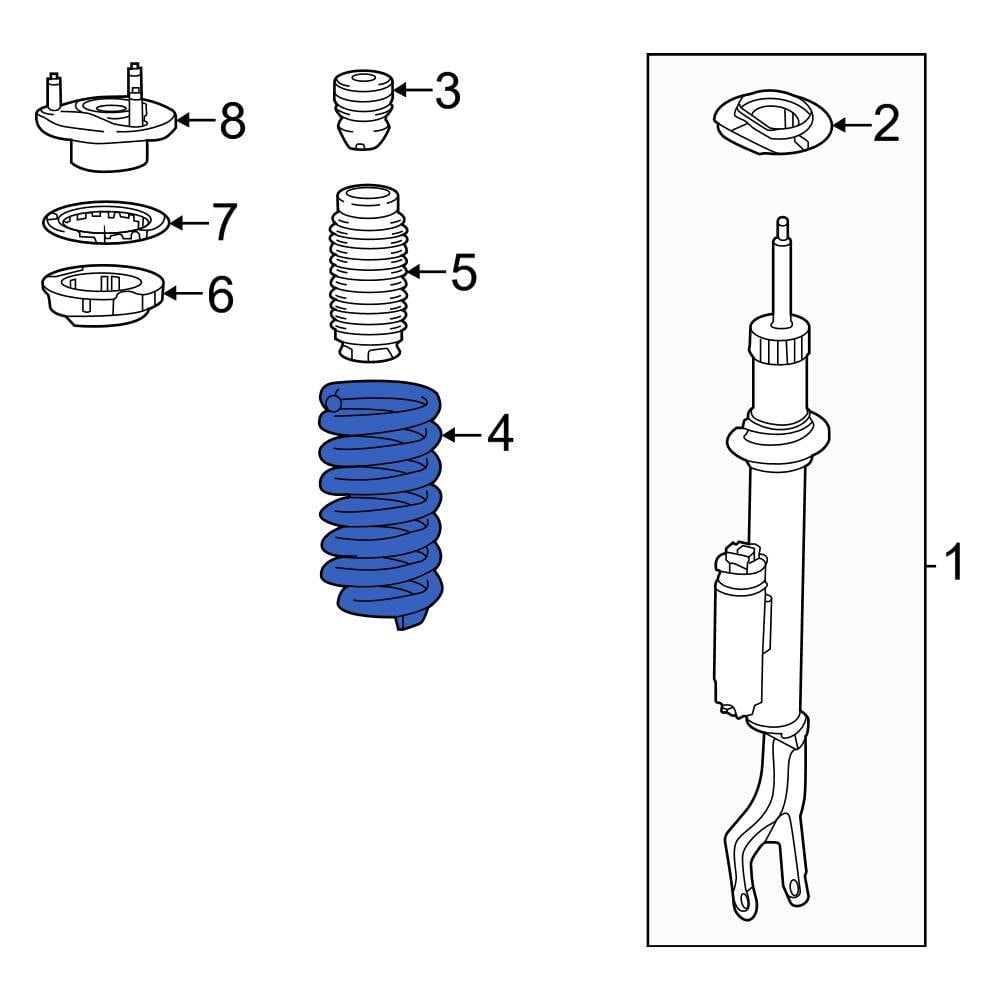 Mercedes-Benz OE 2063218500 - Front Coil Spring