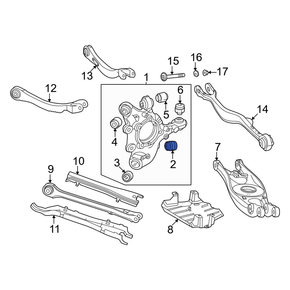 Mercedes-Benz OE 2543521500 - Rear Suspension Knuckle Bushing