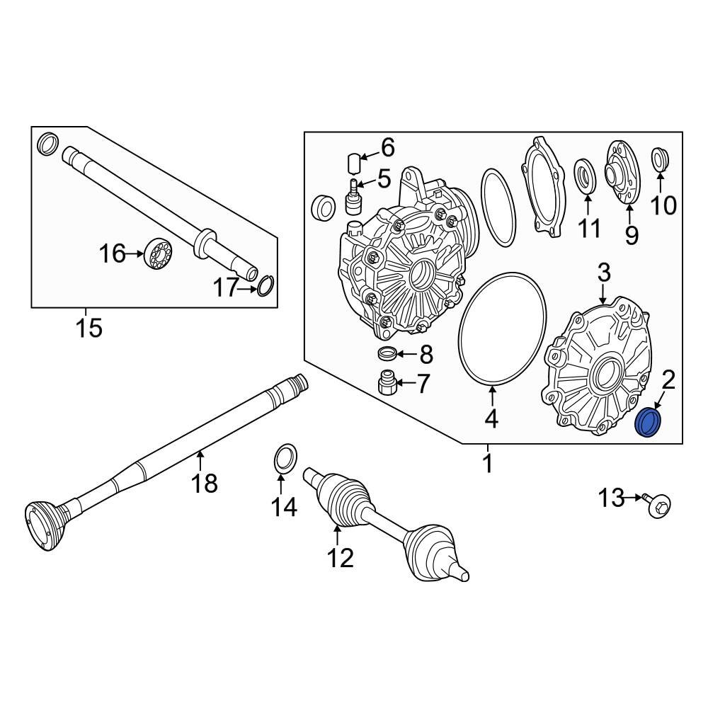 Mercedes-Benz OE 0139971946 - Right Drive Axle Shaft Seal