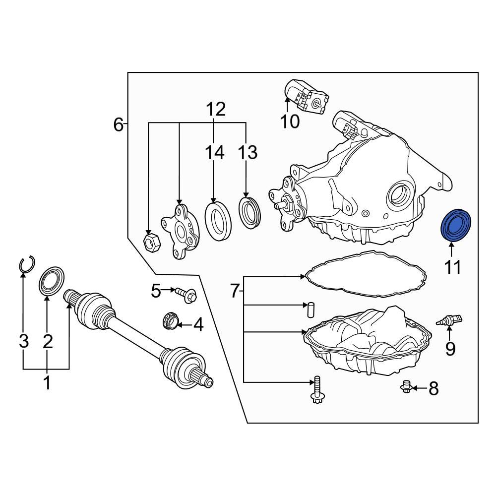 Mercedes-Benz OE 0139971946 - Right Drive Axle Shaft Seal