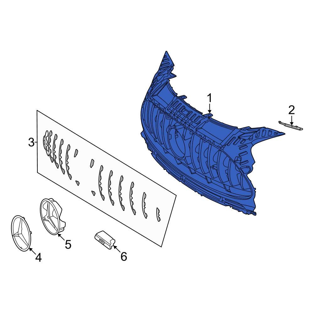 Mercedes-Benz OE 1908854803 - Front Grille