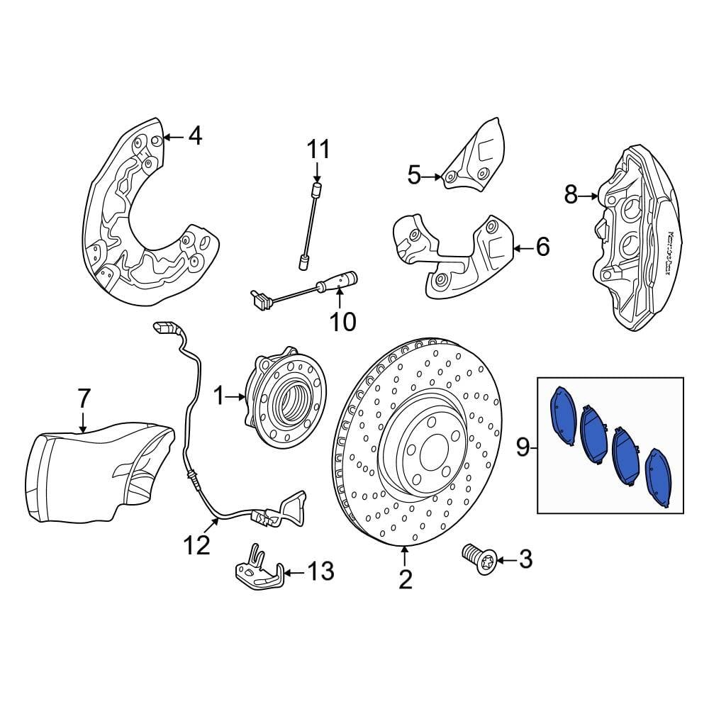 Mercedes-Benz OE 0004204804 - Front Disc Brake Pad Set