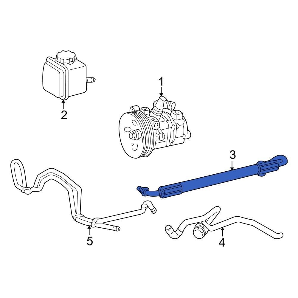Mercedes-Benz OE 2114660481 - Power Steering Pressure Hose