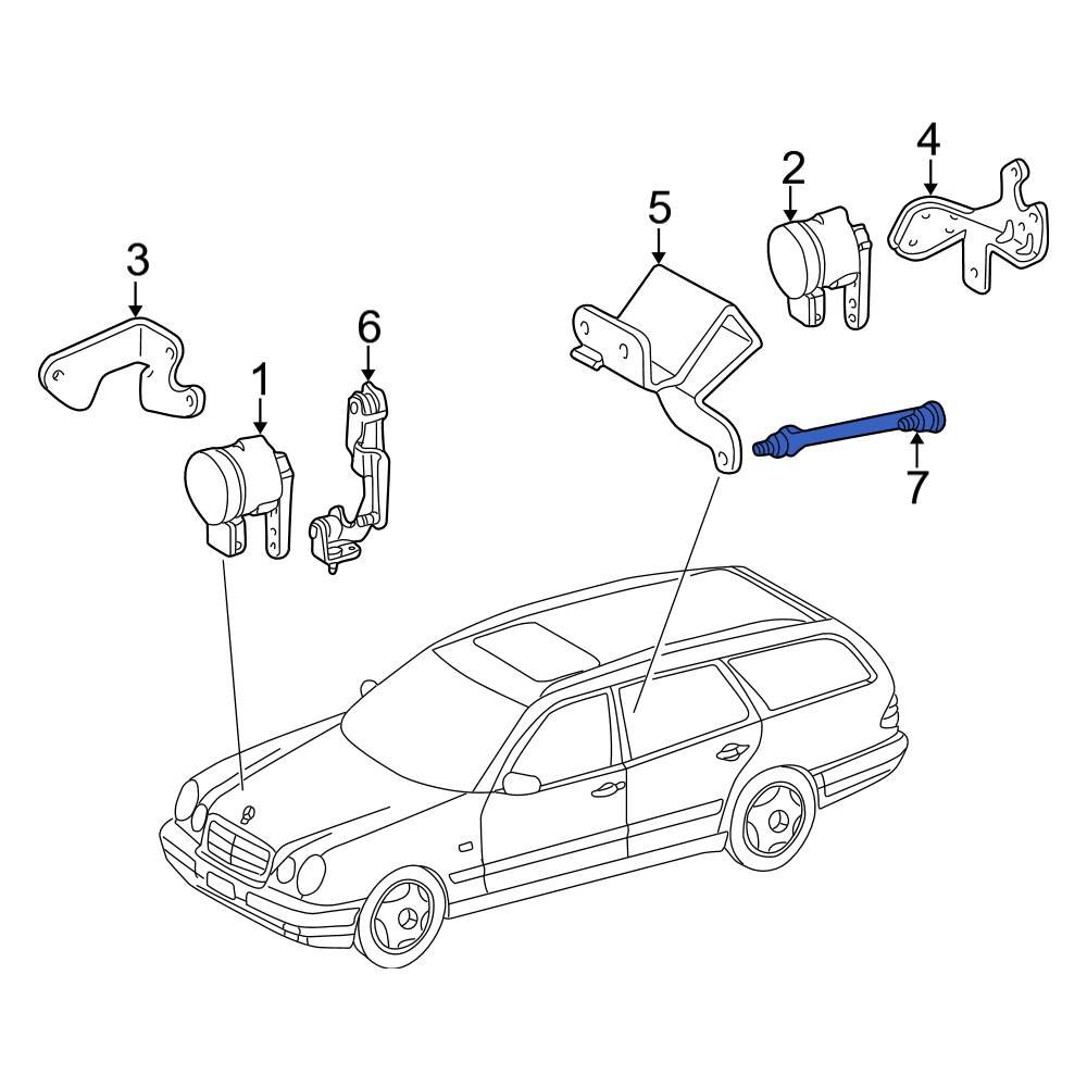 Mercedes-Benz OE 2113201889 - Rear Headlight Level Sensor Strut Support