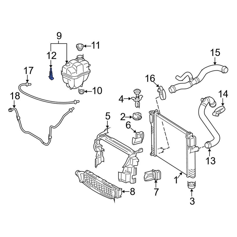 Mercedes-Benz OE 2205450024 - Engine Coolant Level Sensor