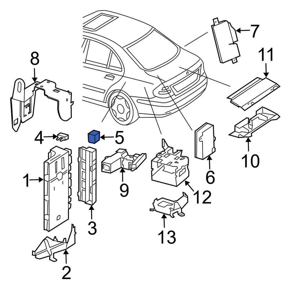 Mercedes-Benz OE 0009828023 - Accessory Power Relay
