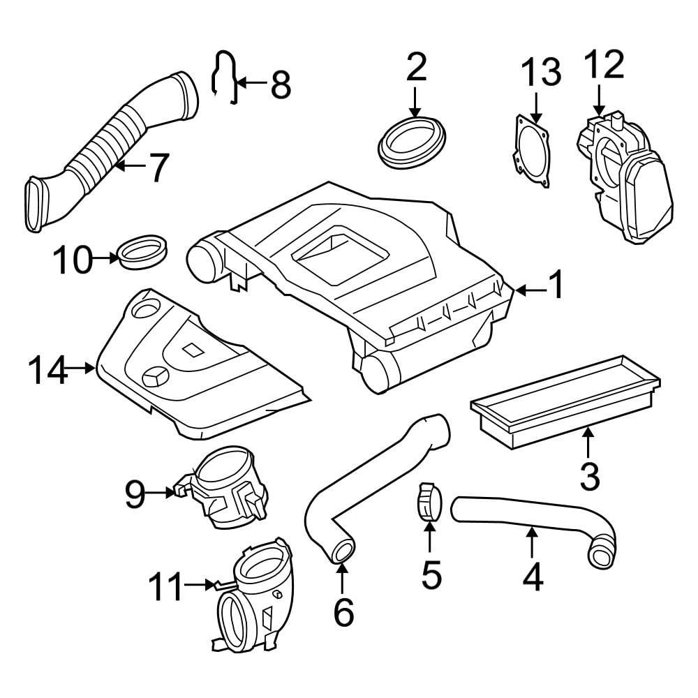 Mercedes-Benz OE 2721420012 - Engine Air Duct Clamp