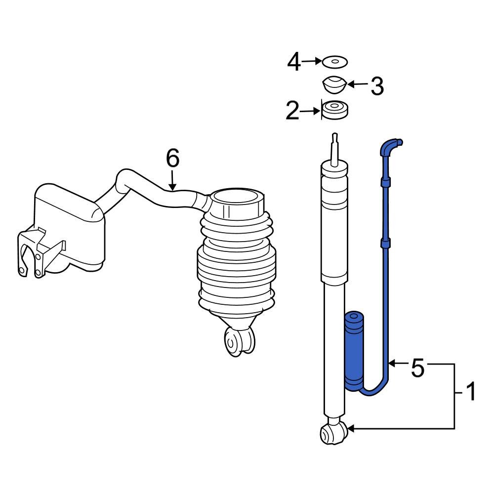 Mercedes-Benz OE 211540710564 - Rear Suspension Self-Leveling Wiring ...