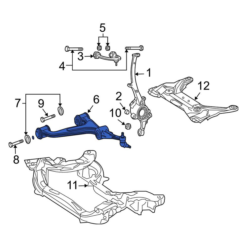 Mercedes-Benz OE 2113307607 - Front Right Lower Suspension Control Arm