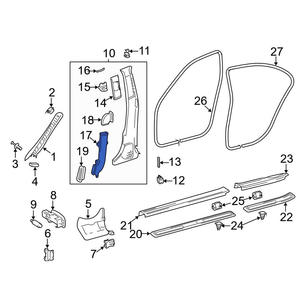 Mercedes-Benz OE 2118312446 - Front Right Cabin Air Intake Duct
