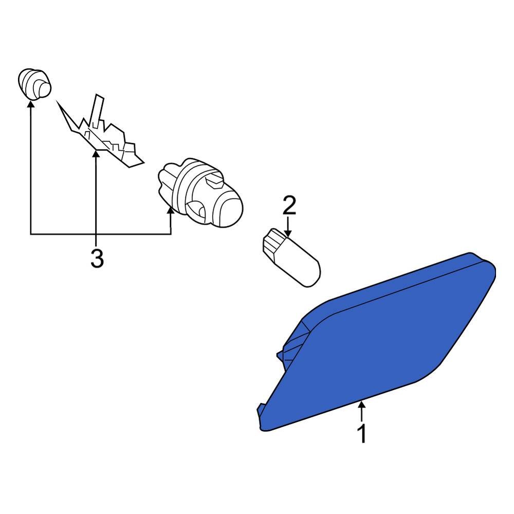 Mercedes-Benz OE 2128200121 - Left Side Marker Light