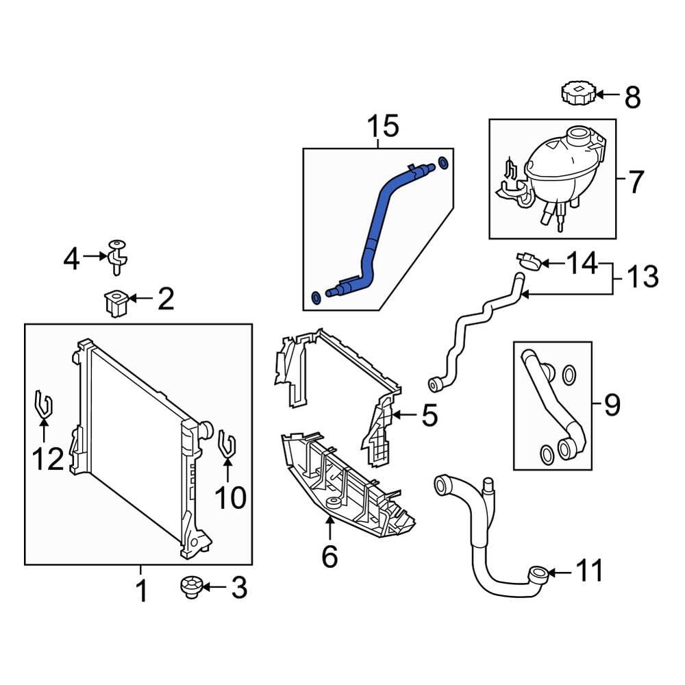 Mercedes-Benz OE 2125010625 - Engine Coolant Overflow Hose