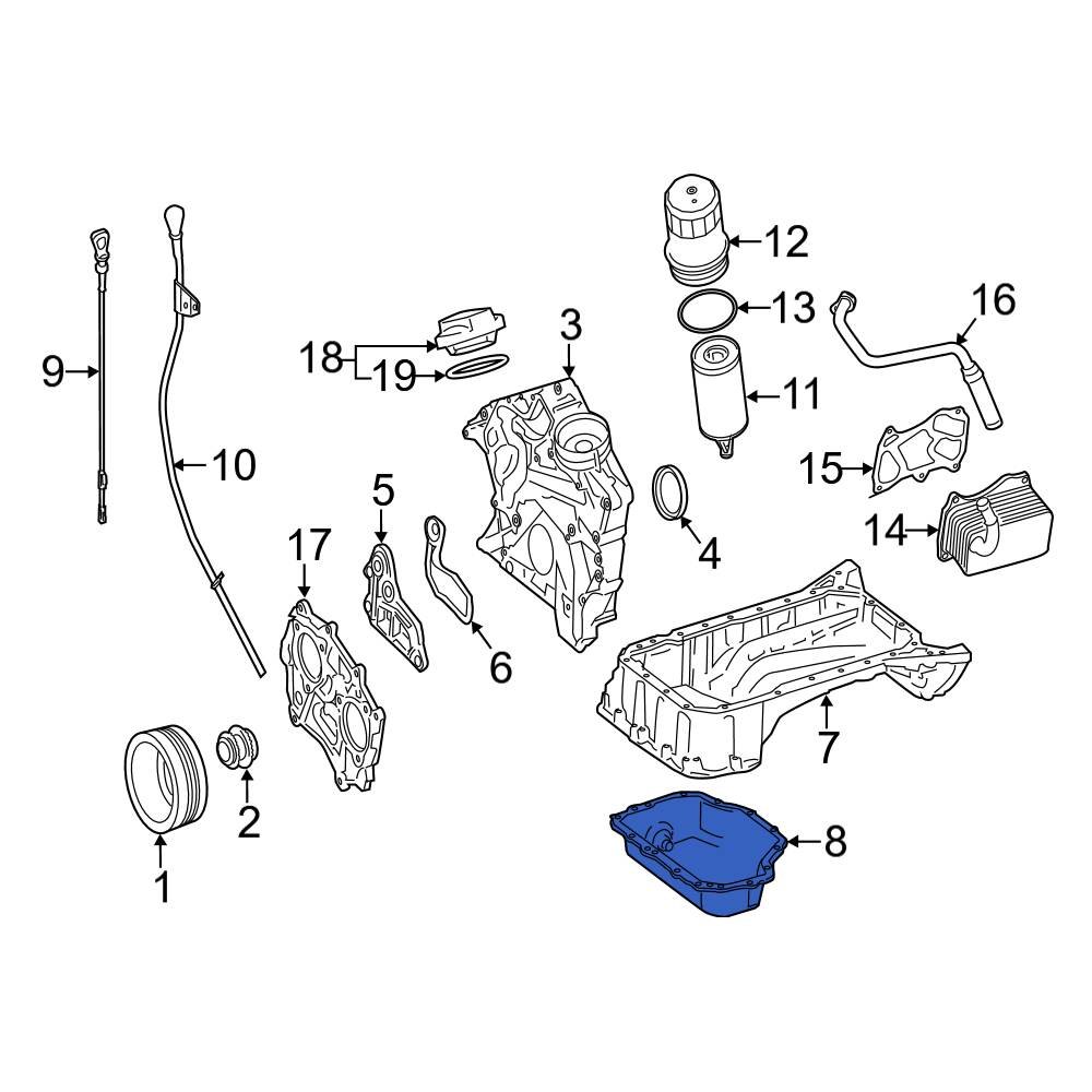 Mercedes-Benz OE 2760143100 - Upper Engine Oil Pan