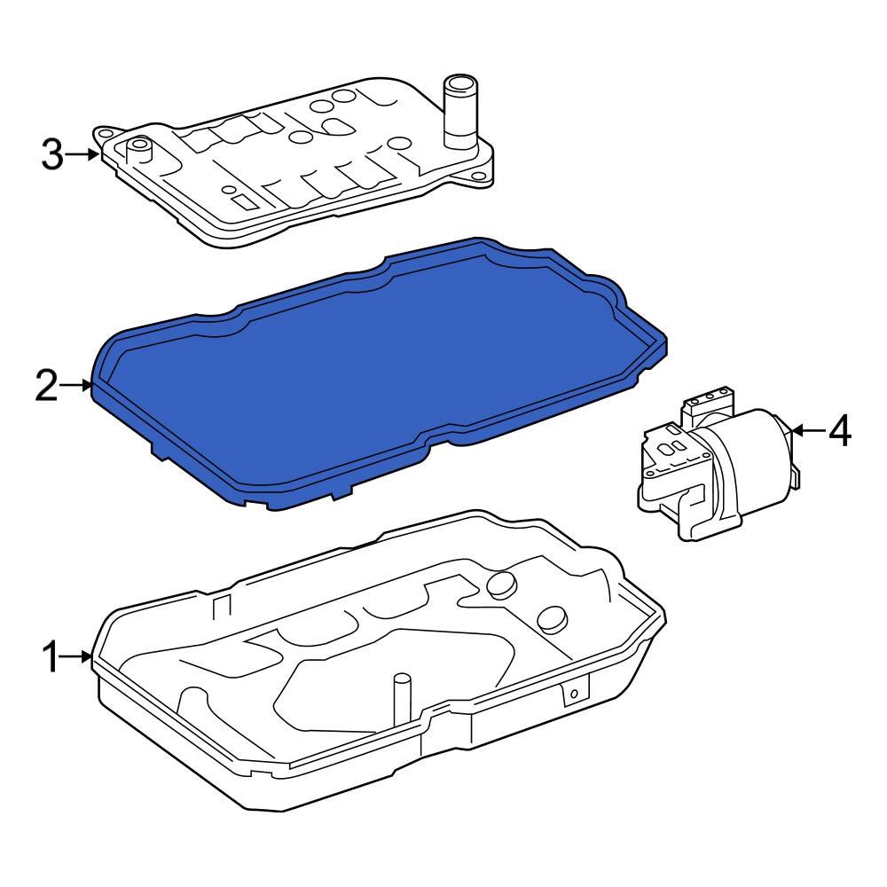 Mercedes-Benz OE 2122710080 - Transmission Oil Pan Gasket