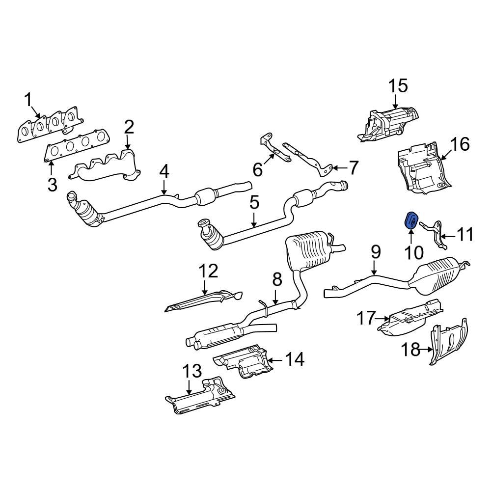 Mercedes-Benz OE 2044901237 - Exhaust System Hanger
