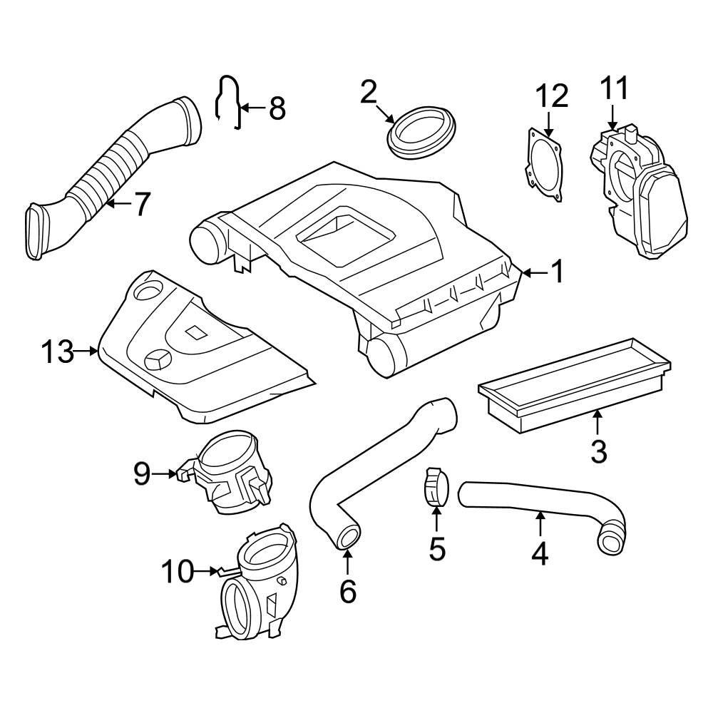 Mercedes-Benz OE 2721420012 - Engine Air Duct Clamp