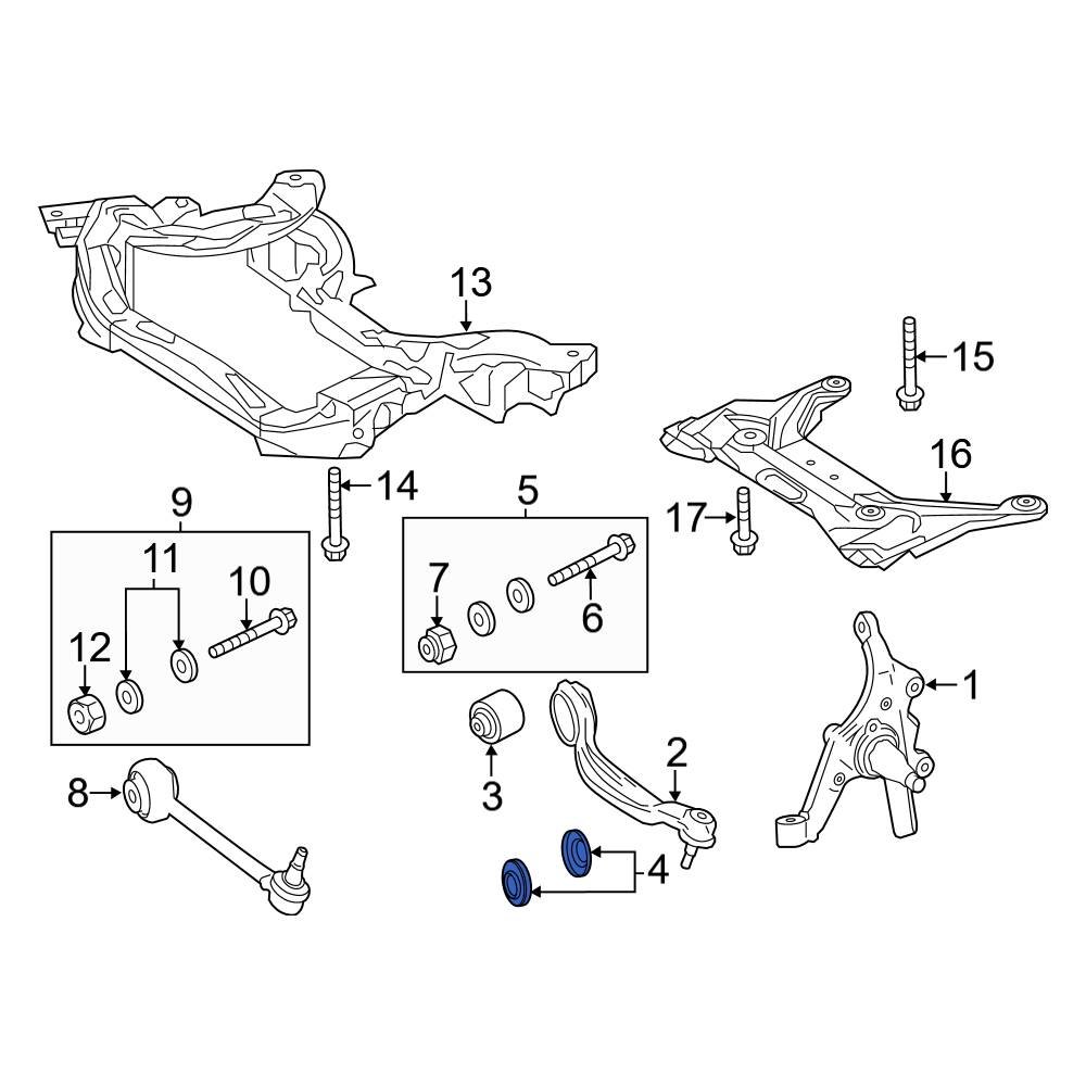 Mercedes-Benz OE 2113330697 - Suspension Control Arm Washer