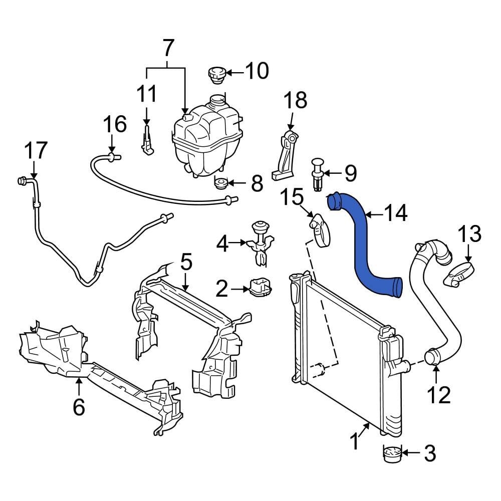 Mercedes-Benz OE 2115015182 - Lower Radiator Coolant Hose