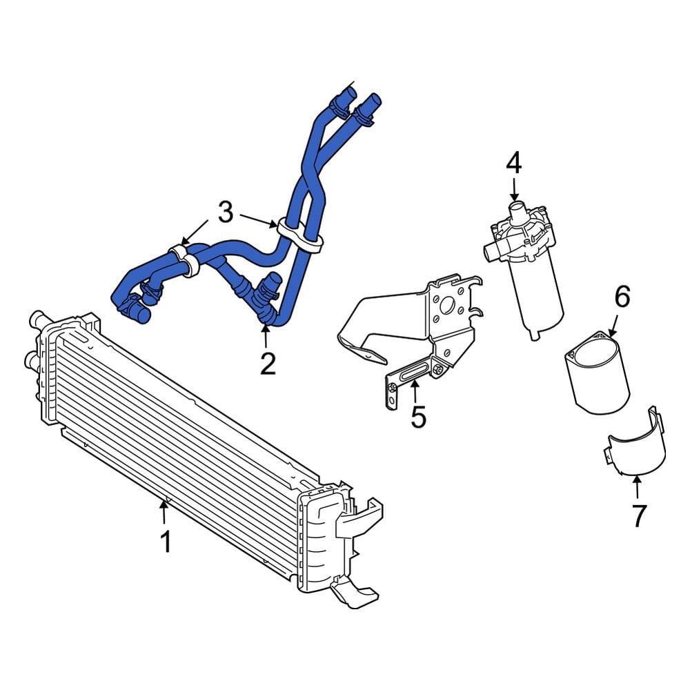 Mercedes-Benz OE 2115013782 - Upper Radiator Coolant Hose