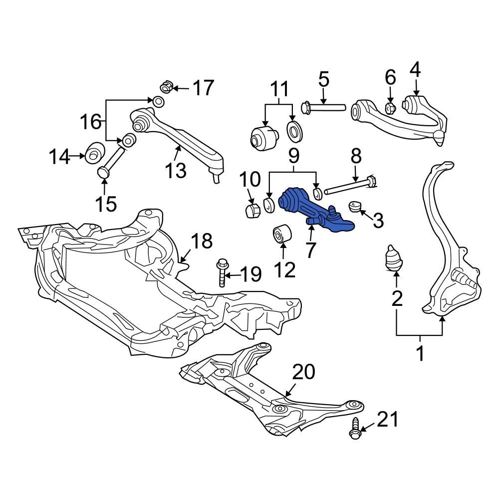 Mercedes-Benz OE 2113300138 - Front Left Upper Suspension Control Arm