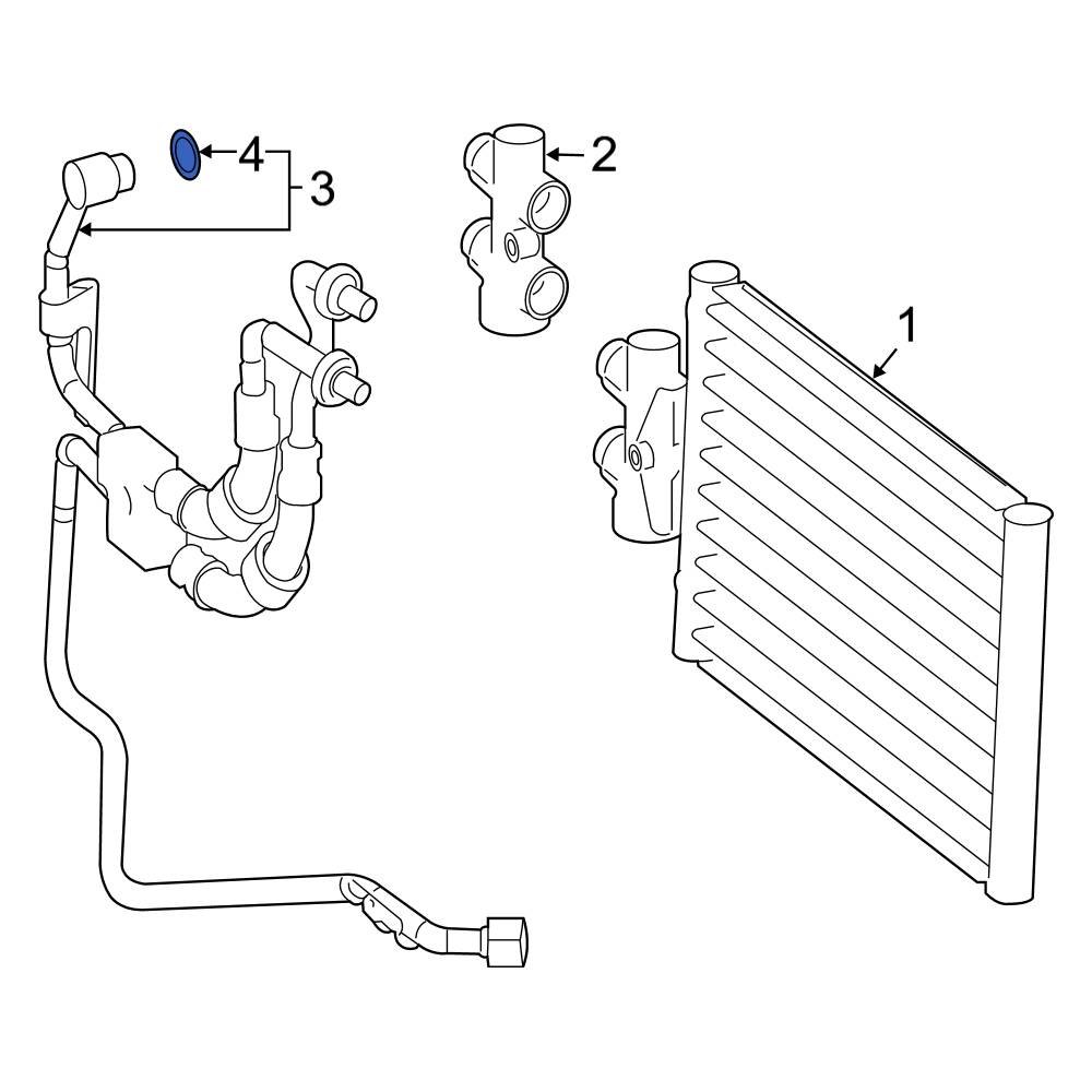 Mercedes-Benz OE 0199975745 - Automatic Transmission Oil Cooler Hose O-Ring