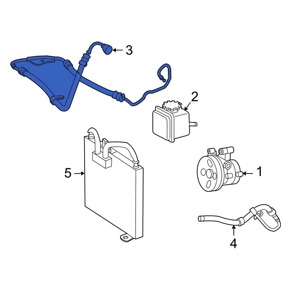 Mercedes-Benz OE 2114667281 - Power Steering Pressure Hose