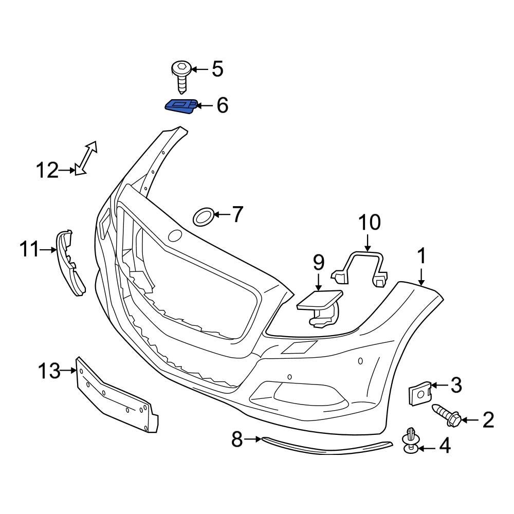 Mercedes-Benz OE 0039949345 - Bumper Cover Nut