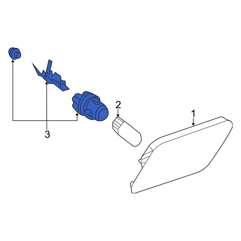 Mercedes-Benz OE 0005400966 - Front Side Marker Light Socket