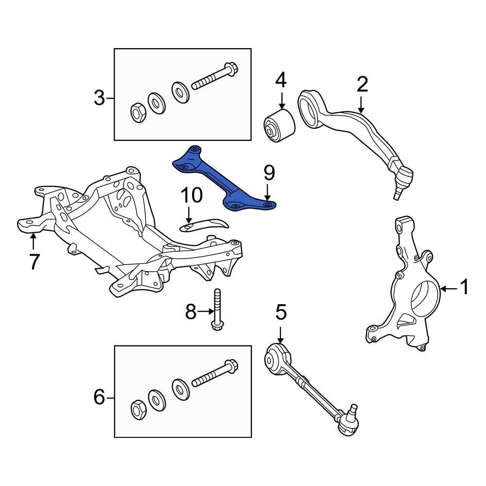 Mercedes-Benz OE 2126280411 - Front Engine Cradle Brace