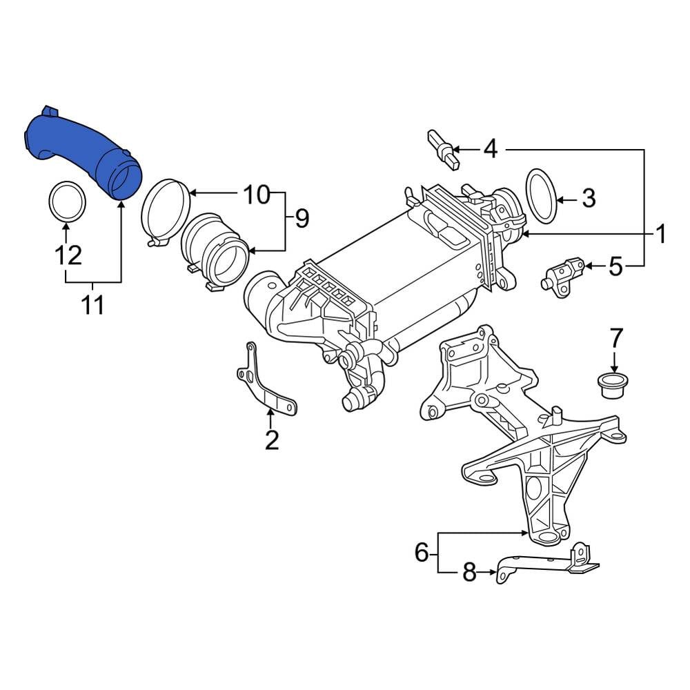 Mercedes-Benz OE 2740980107 - Intercooler Pipe