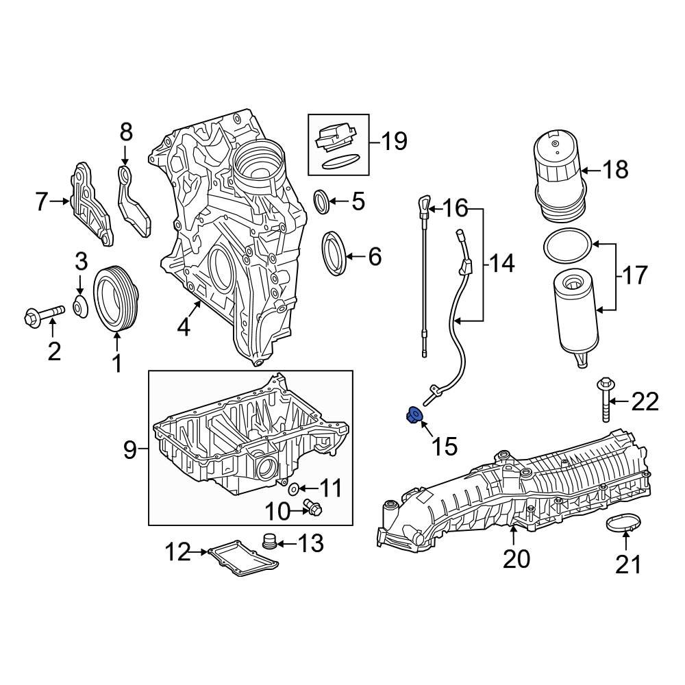 Mercedes-Benz OE 1120160000 - Engine Oil Dipstick Tube O-Ring