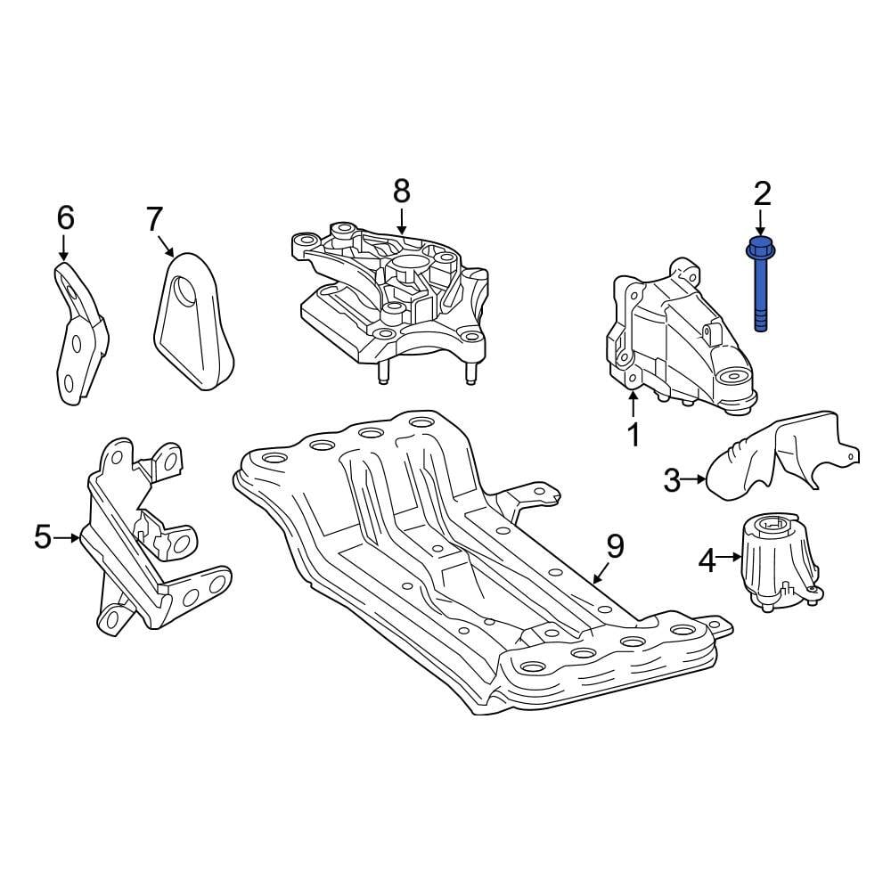 Mercedes-Benz OE 910105008014 - Suspension Stabilizer Bar Bracket Bolt