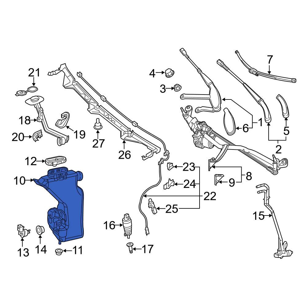 Mercedes-Benz OE 2048690300 - Washer Fluid Reservoir