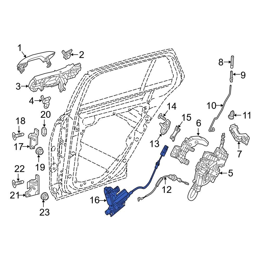 Mercedes-Benz OE 2047202735 - Front Left Door Lock Actuator Motor