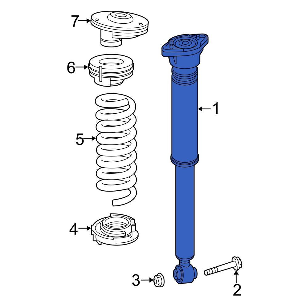 Mercedes-Benz OE 2133203201 - Rear Suspension Shock Absorber