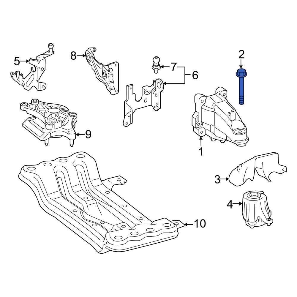 Mercedes-Benz OE 910105008019 - Alternator Bolt