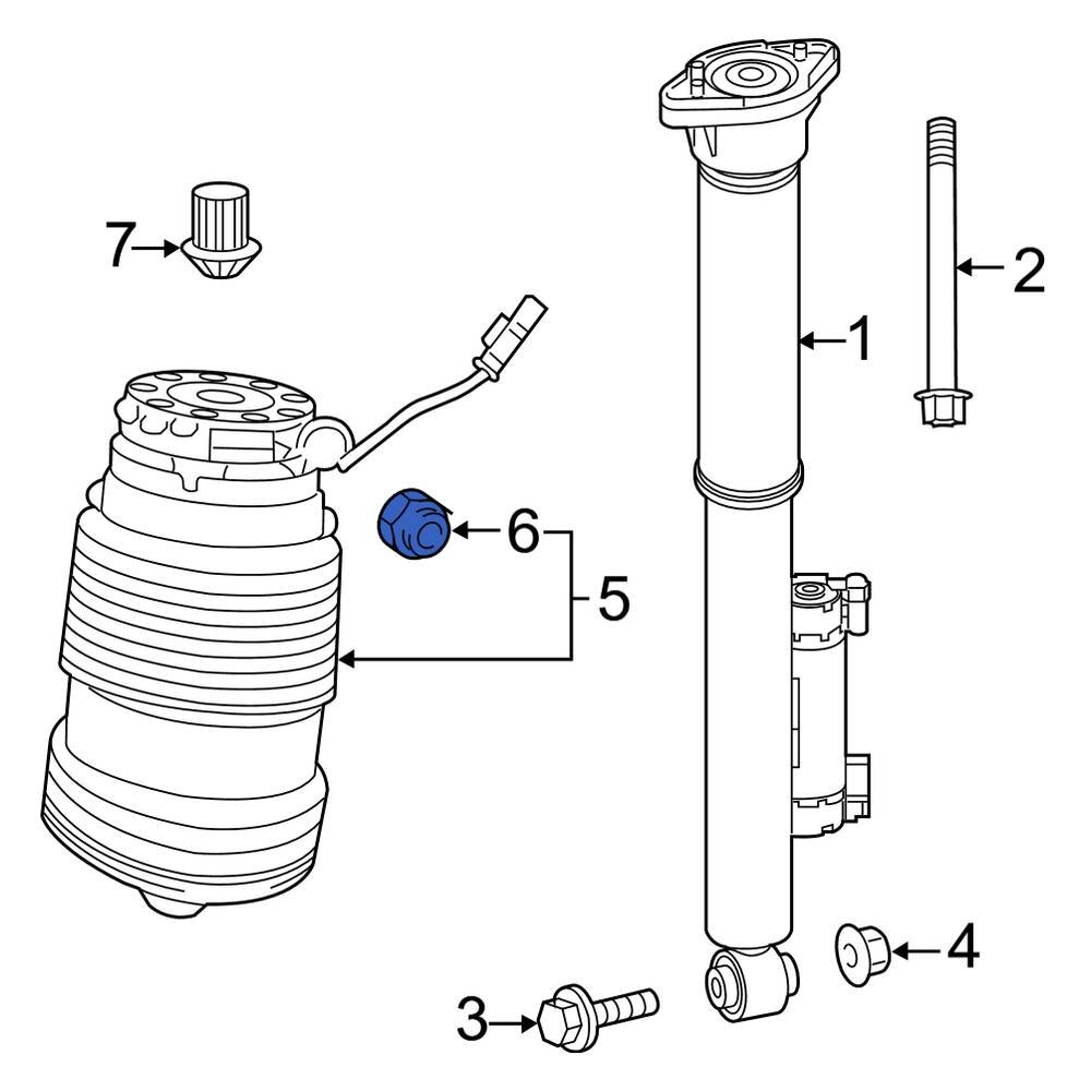 Mercedes-Benz OE 0003270369 - Air Suspension Compressor Line Adapter