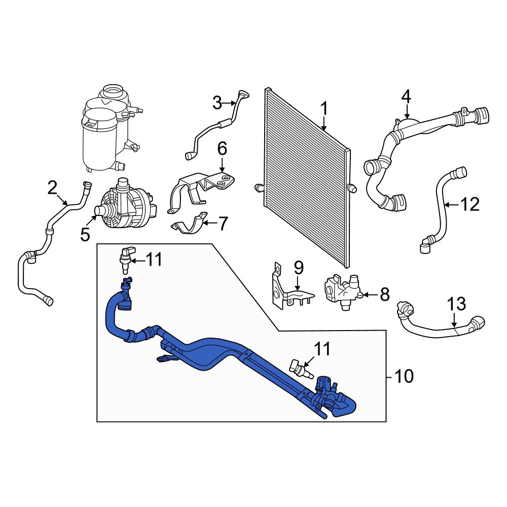 Mercedes-Benz OE 2145012301 - Intercooler Hose