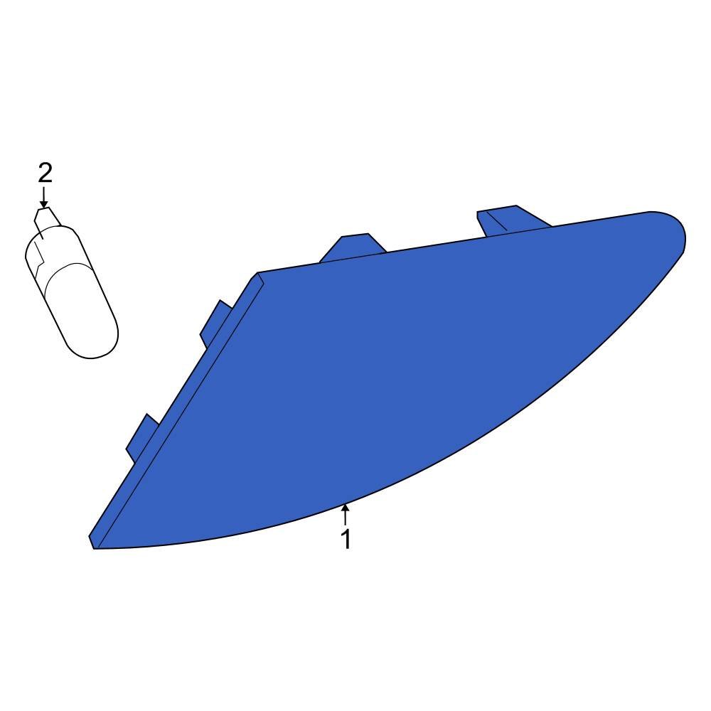 Mercedes-Benz OE 2518200221 - Front Right Turn Signal Light Assembly