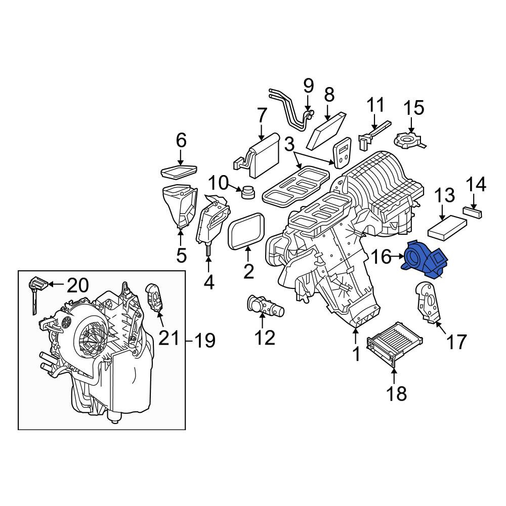 Mercedes-Benz OE 1669060008 - HVAC Blend Door Actuator