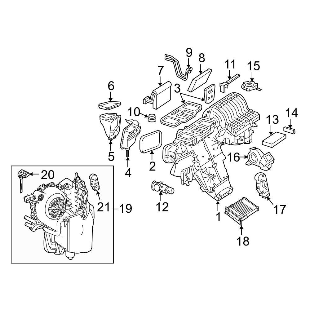 Mercedes-Benz OE 1669060008 - HVAC Blend Door Actuator