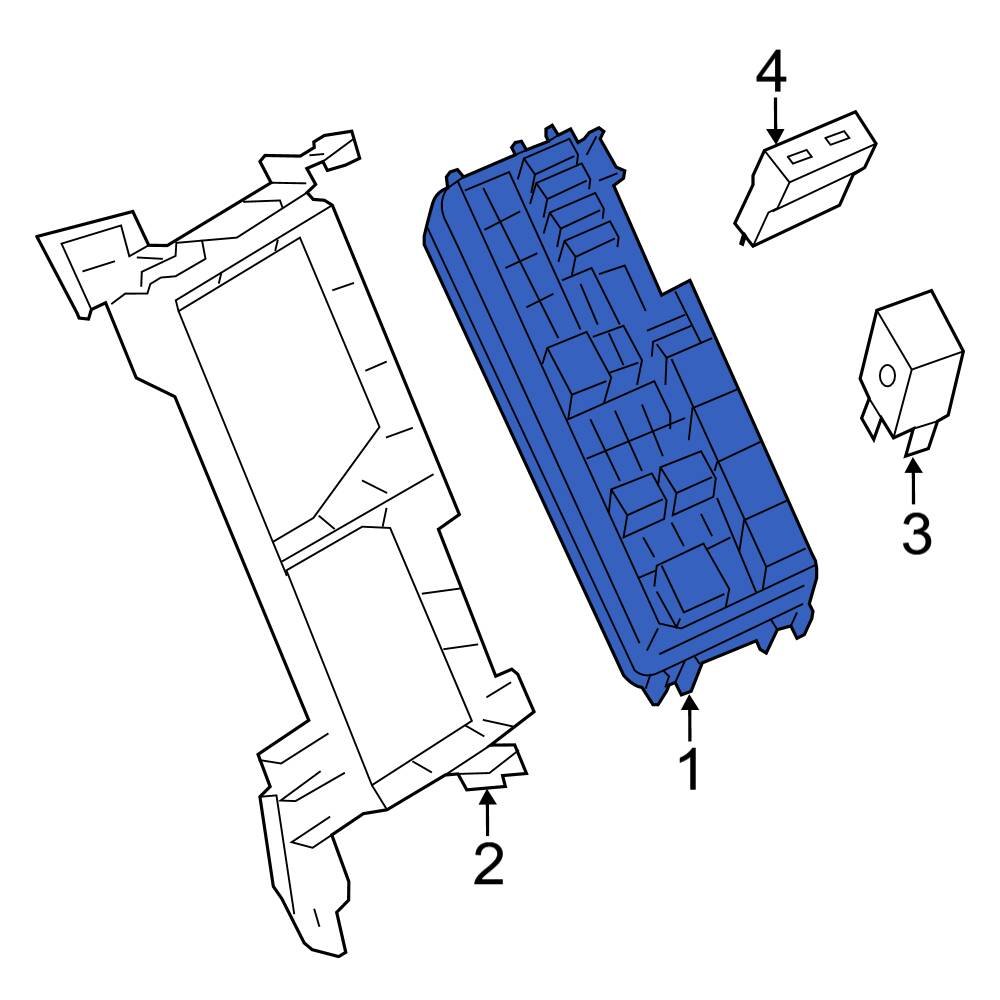 Mercedes-Benz OE 1645403072 - Fuse and Relay Center