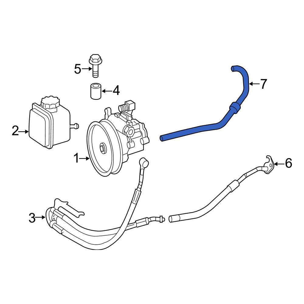 Mercedes-Benz OE 2514600224 - Power Steering Return Hose
