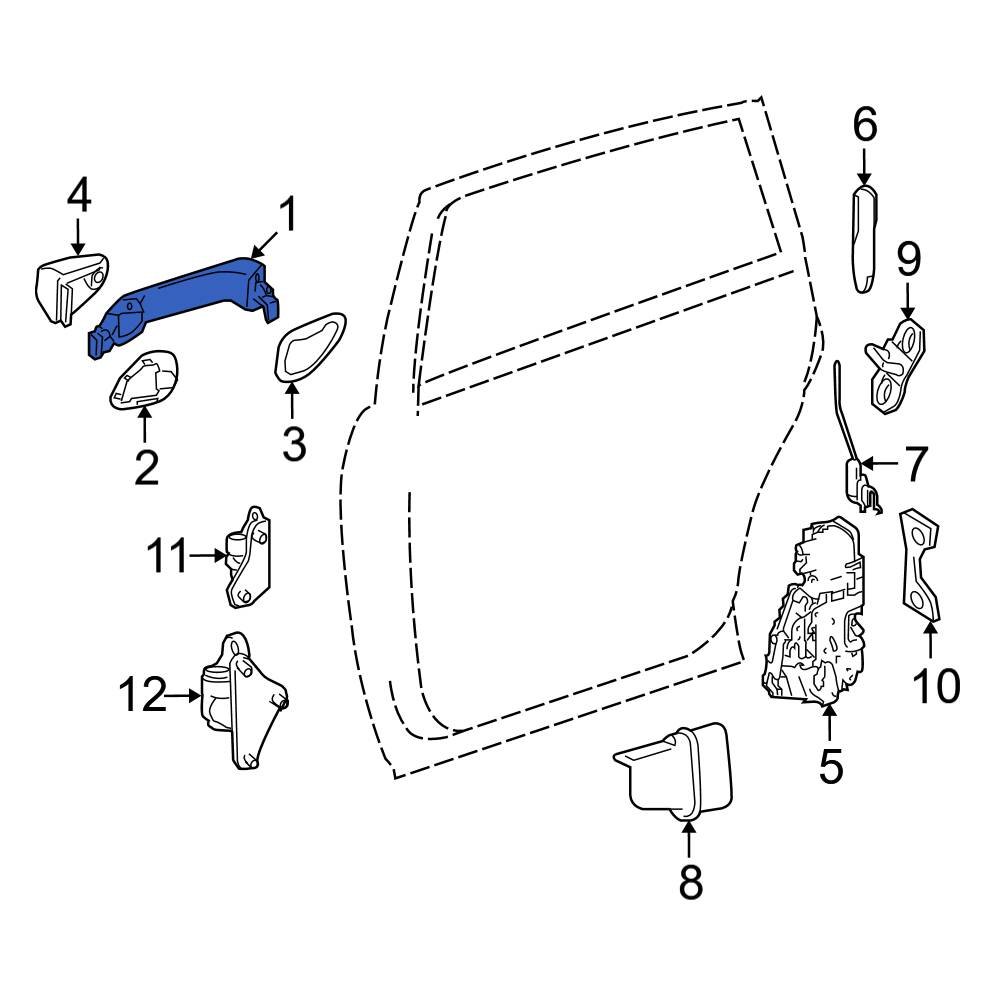 Mercedes-Benz OE 2517600161 - Front Left Interior Door Handle
