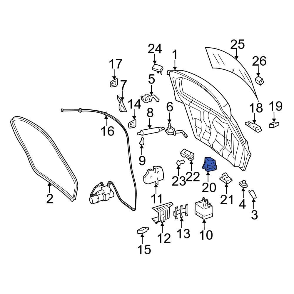 Mercedes-Benz OE 1647400300 - Rear Liftgate Latch
