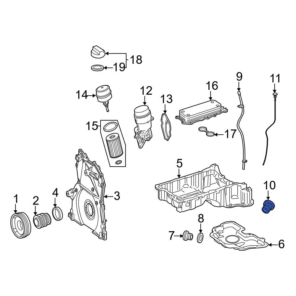 Mercedes-Benz OE 1120160000 - Engine Oil Dipstick Tube O-Ring