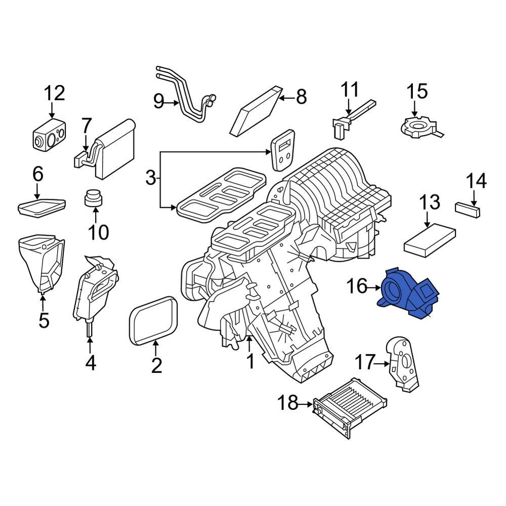 Mercedes-Benz OE 1669060008 - HVAC Blend Door Actuator