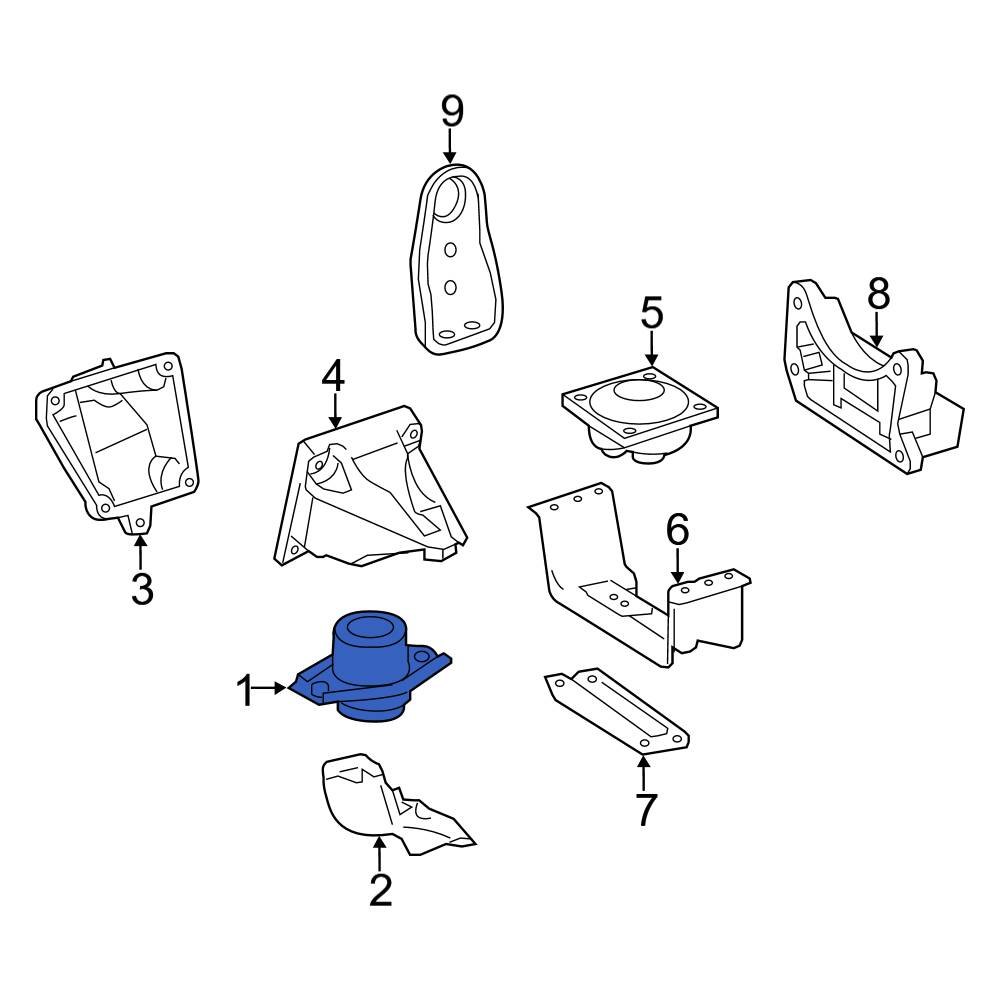 Mercedes-Benz OE 2512404017 - Engine Mount