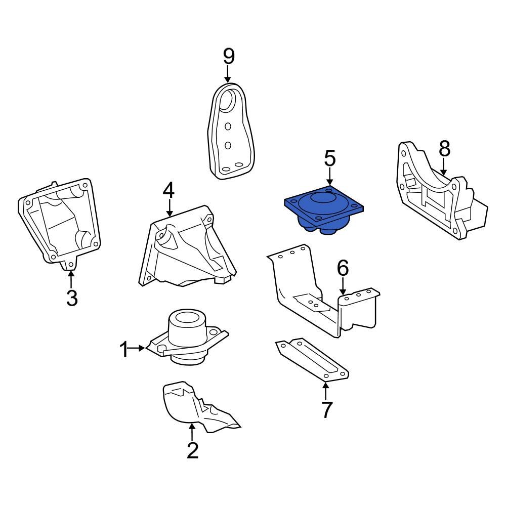 Mercedes-Benz OE 1662400618 - Automatic Transmission Mount