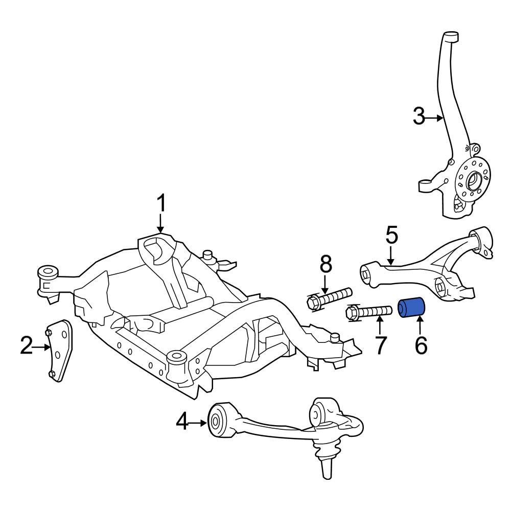 Mercedes-Benz OE 1643330414 - Front Lower Forward Suspension Control ...